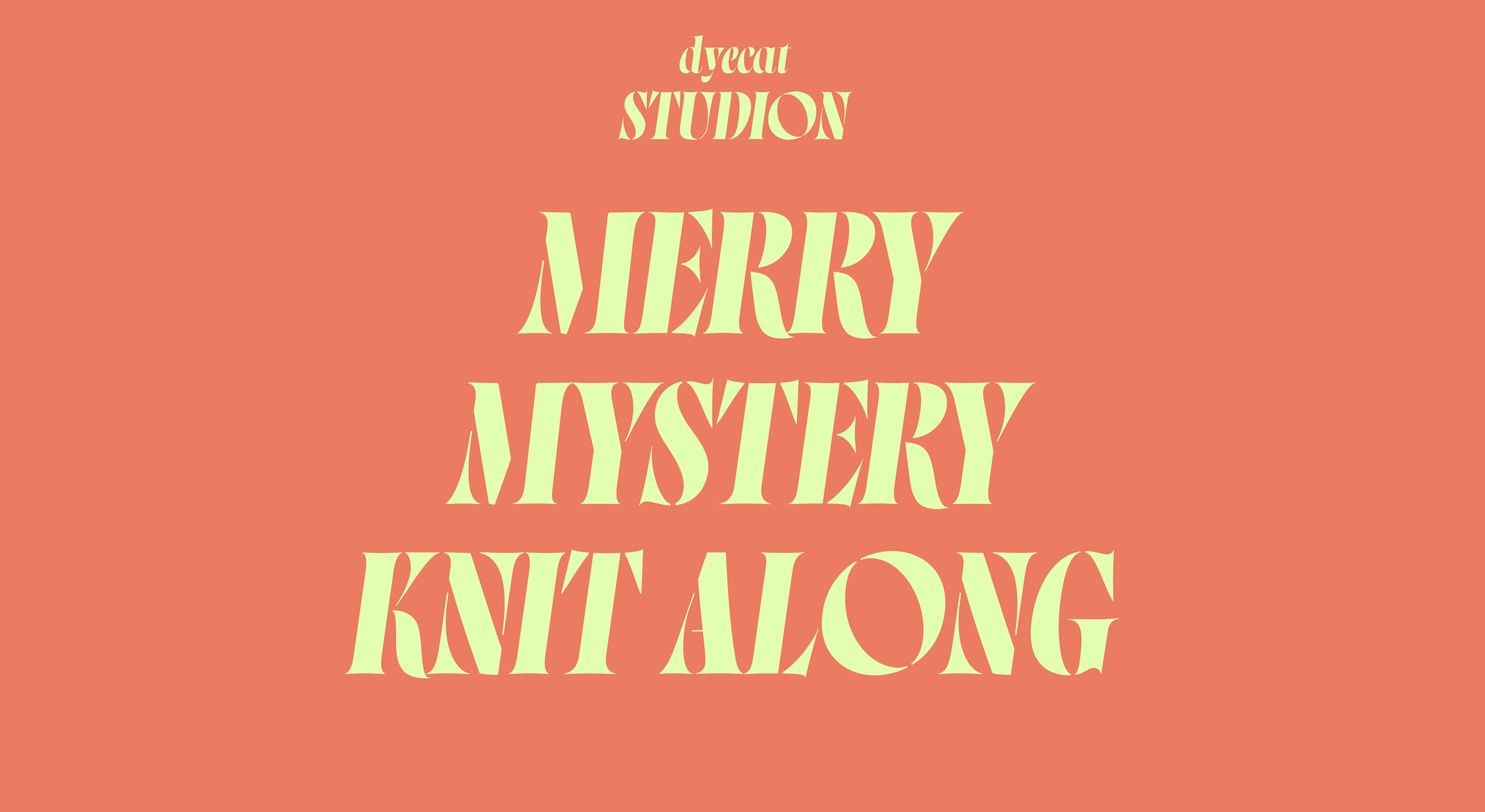 Merry Mystery Knit A Long 2025 | Joulukalenterisukkien info – dyecat STUDIO